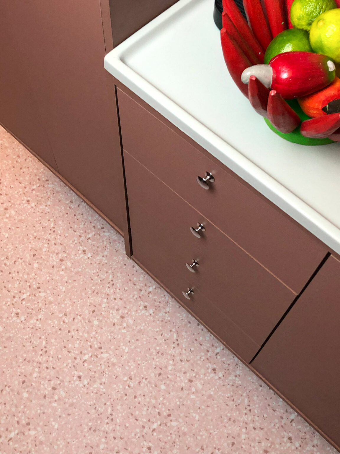 Adesivo de Piso Granilite Isla Rosa - STICKDECOR